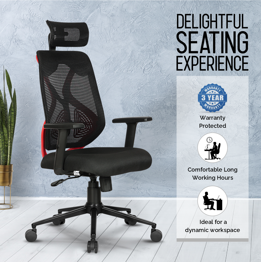 DA URBAN® MERLION HIGH BACK MESH CHAIR – Da Urban Furniture