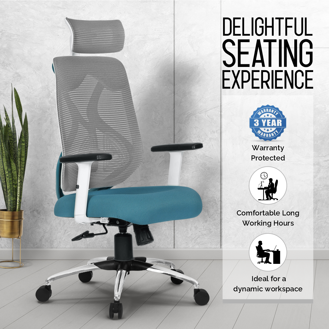 DA URBAN® MERLION HIGH BACK MESH CHAIR – Da Urban Furniture