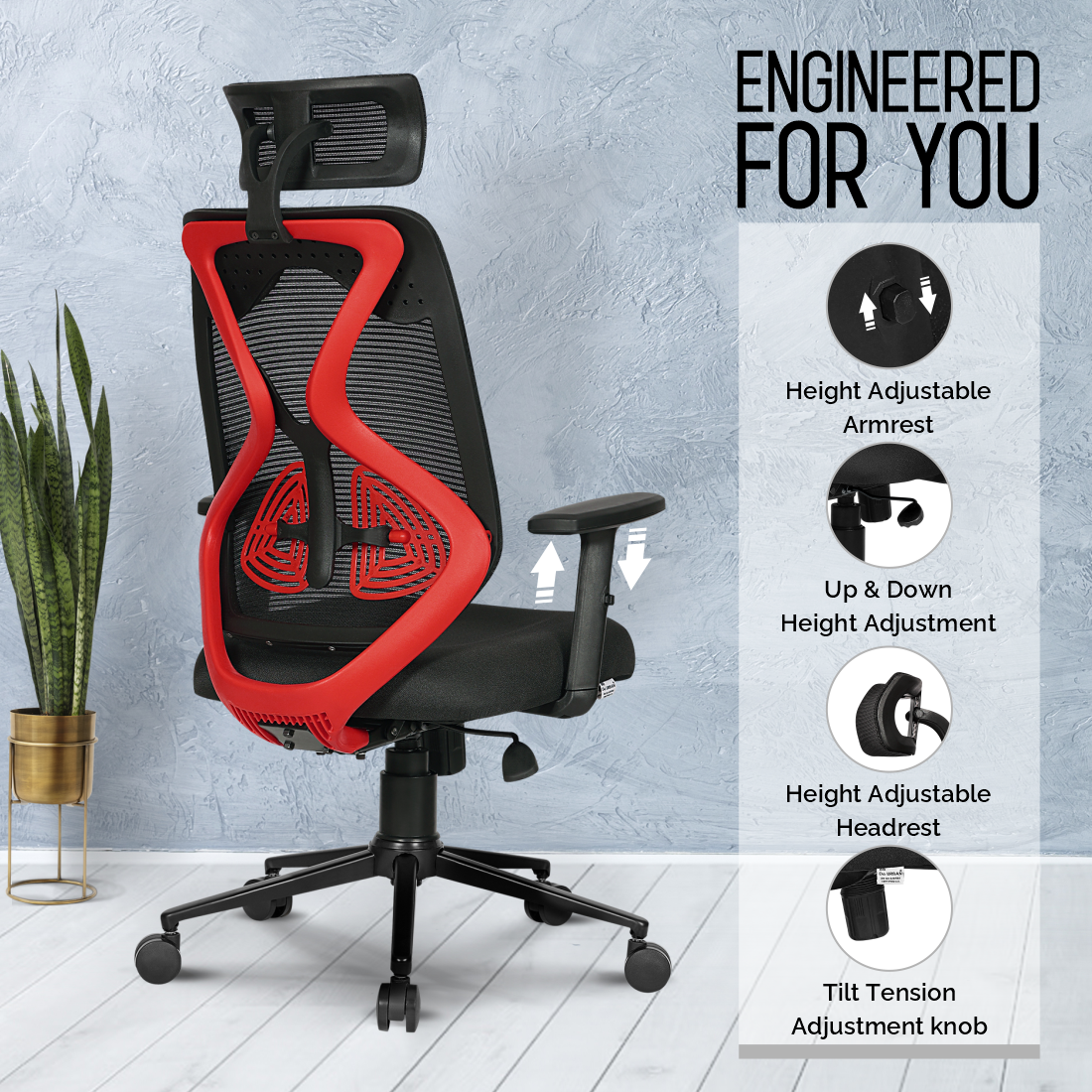 DA URBAN® MERLION HIGH BACK MESH CHAIR – Da Urban Furniture